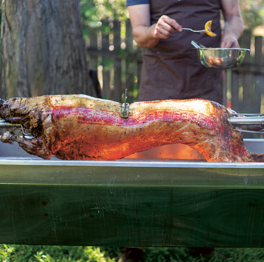 Hire a Spit for Your Next Event - Feather and Bone Butchery