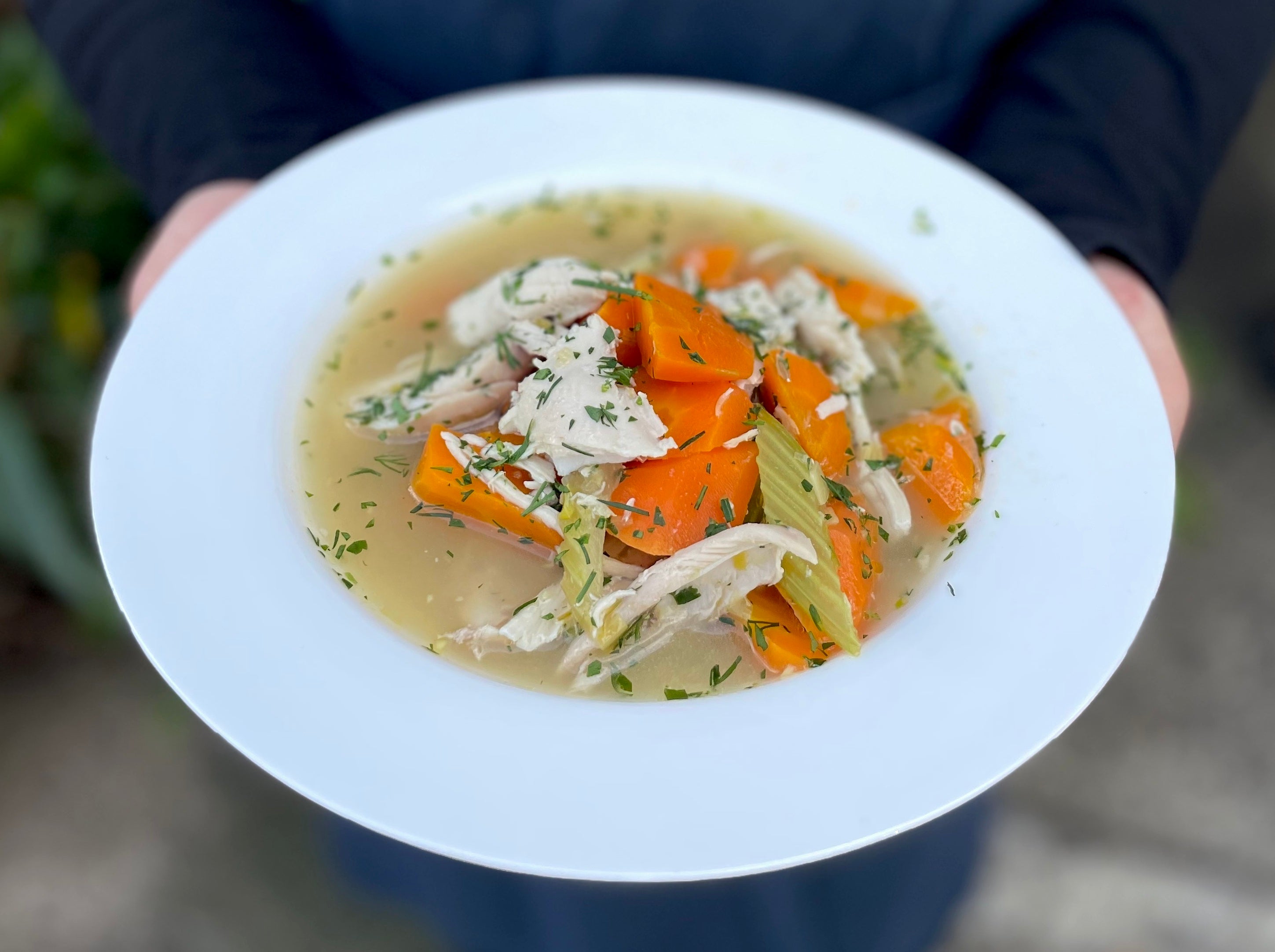 Order Organic Chicken & Vegetable Soup - Feather and Bone Butchery