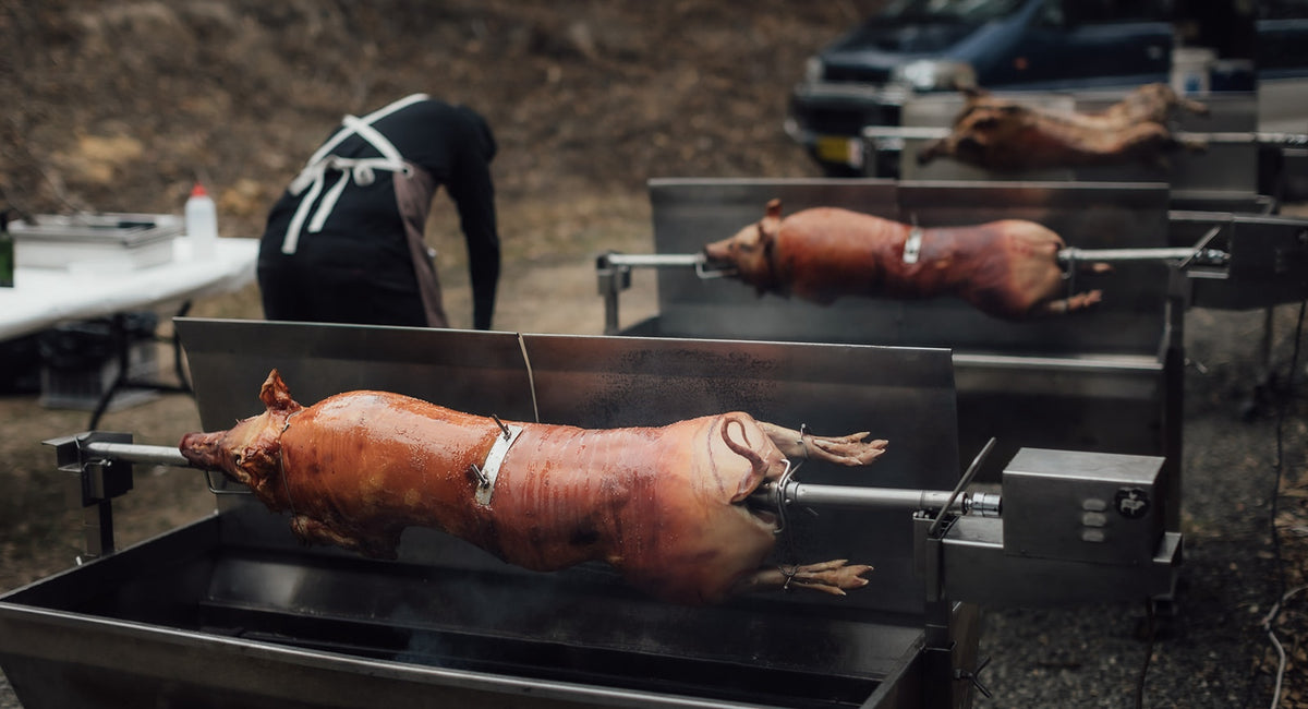 Hire a Spit for Your Next Event - Feather and Bone Butchery